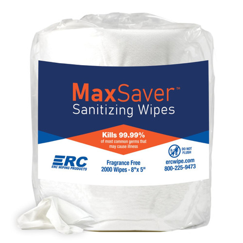 MaxSaver Sanitizing Wipes 4 Rolls + Floor Stand Wipes Dispenser