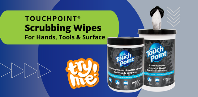 Try TouchPoint Scrubbing Wipes Today - ERC Wiping Products