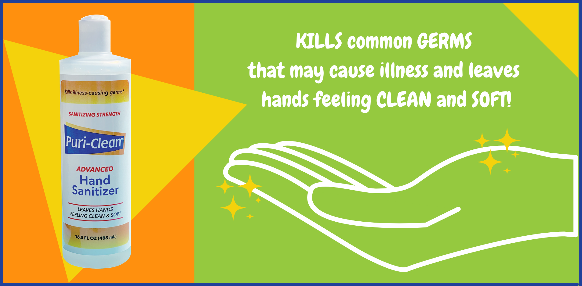 Puri-Clean Hand Sanitizer Leaves Hands Feeling Clean and Soft - ERC ...