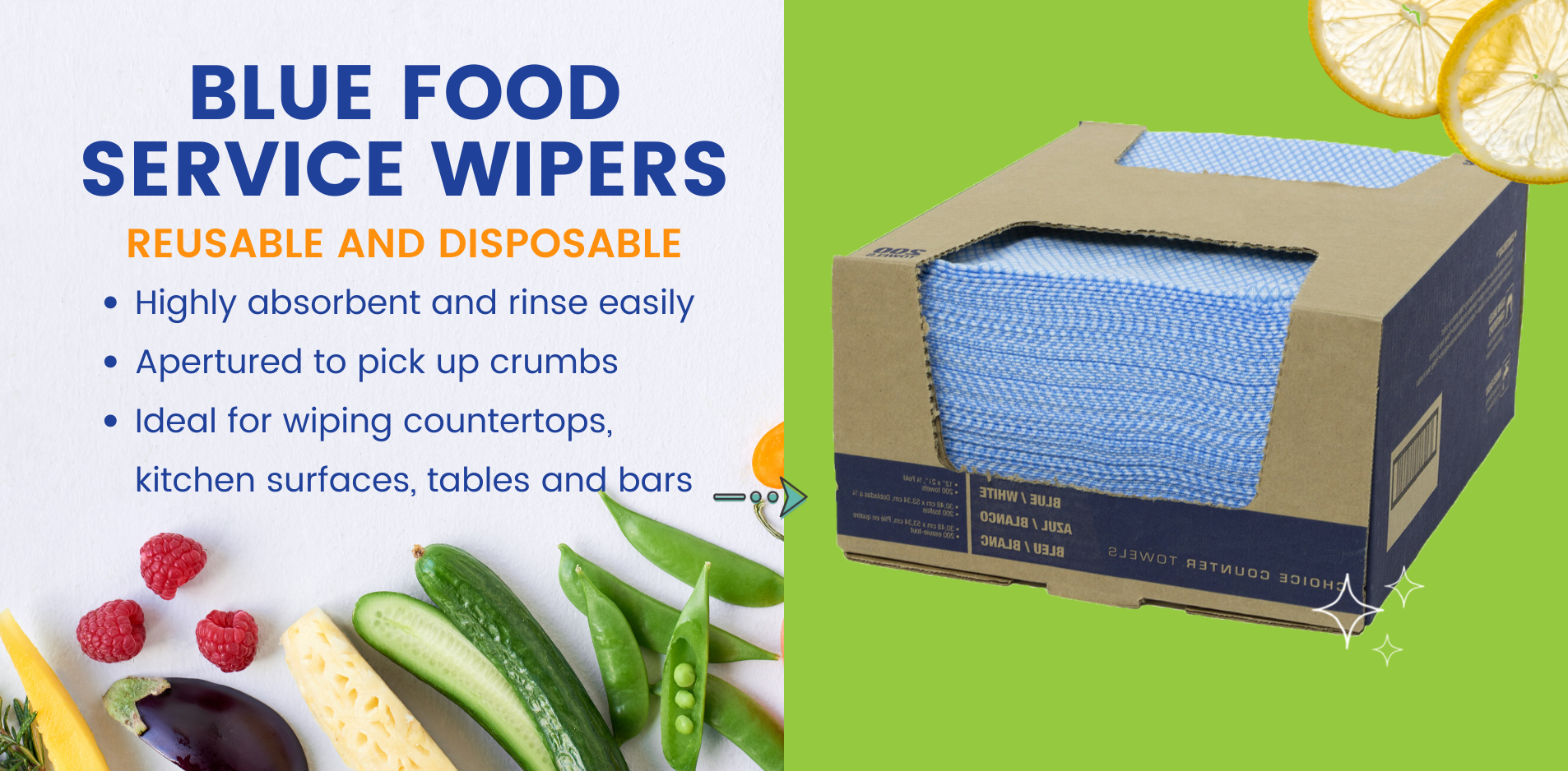 Blue Food Service Wipers Are Popular In The Food Service Industry - ERC ...