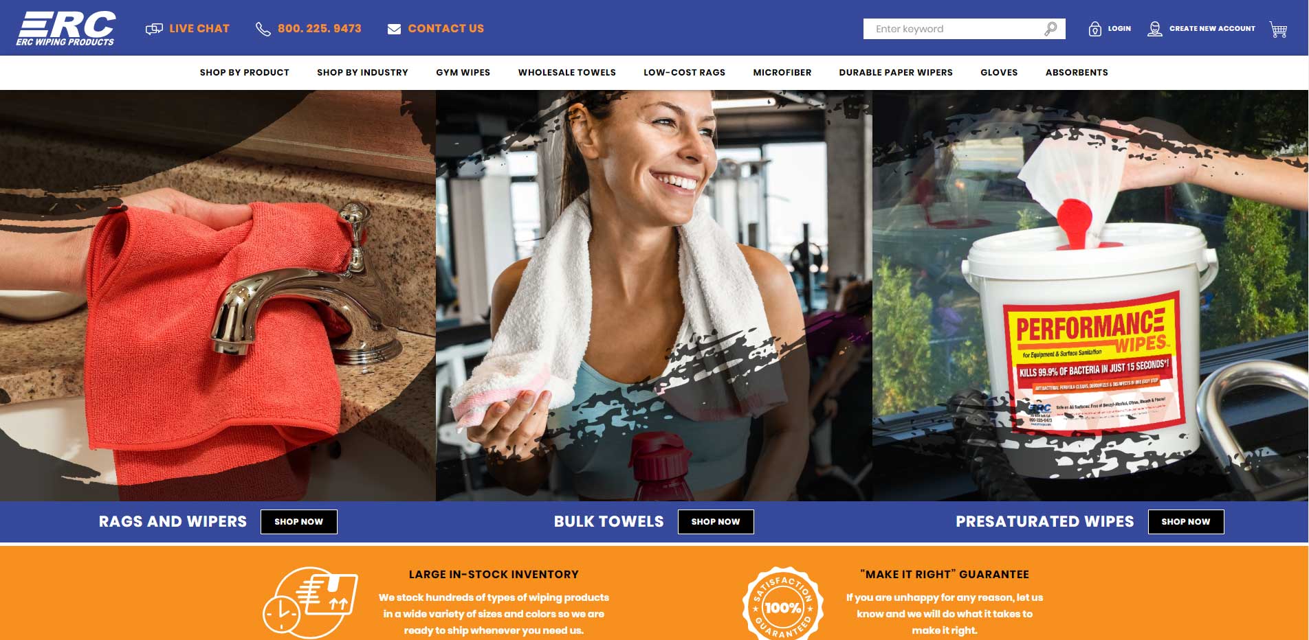 ERC Wiping Products Has Launched A New Website - ERC Wiping Products