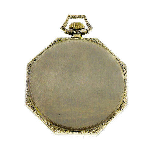 E. Howard Co Octagonal 1920 14k White Gold Pocket Watch ...