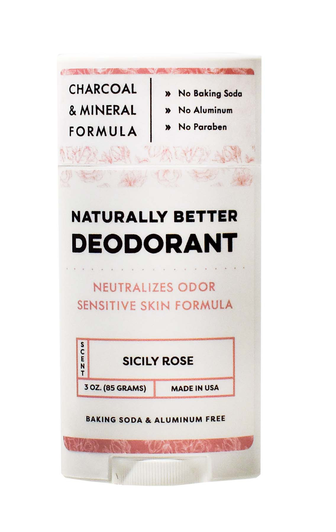 Sicily Rose Natural Aluminum & Baking Soda Free Deodorant Stick (that ...