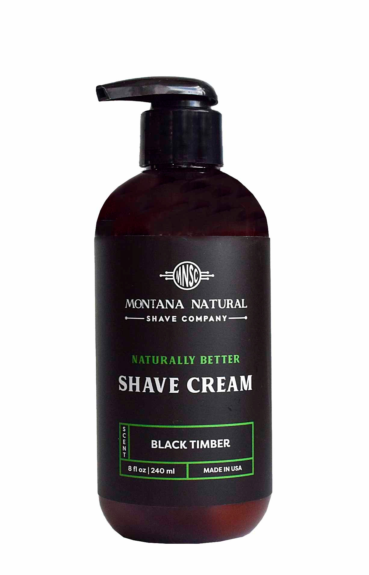 Pump Shave Cream for a Naturally Better Shave