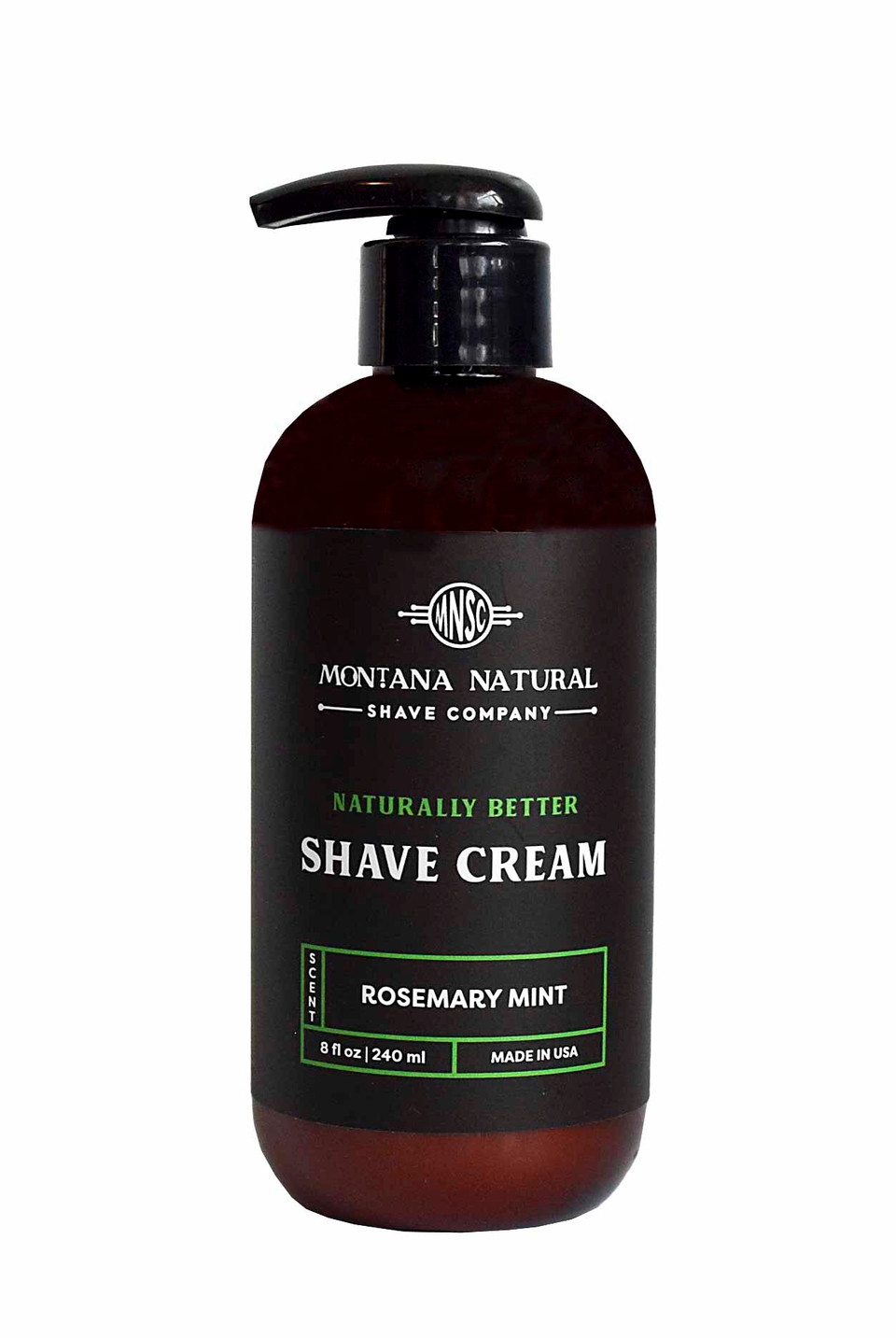 Pump Shave Cream for a Naturally Better Shave