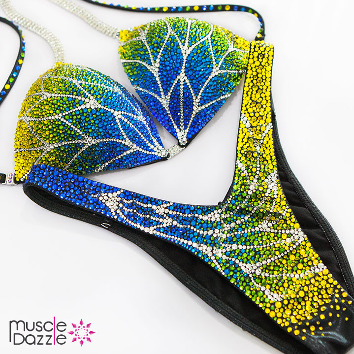 Turquoise Figure Competition Suit