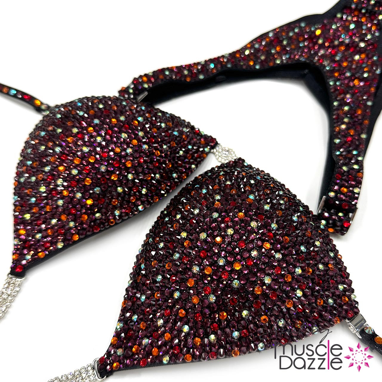 Custom Maroon Figure Suit | Excellence by Muscle Dazzle
