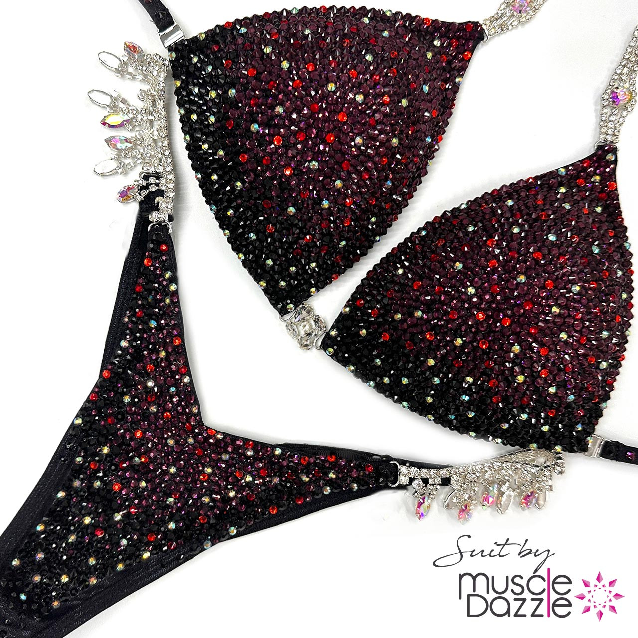 Custom Maroon Figure Suit | Excellence by Muscle Dazzle