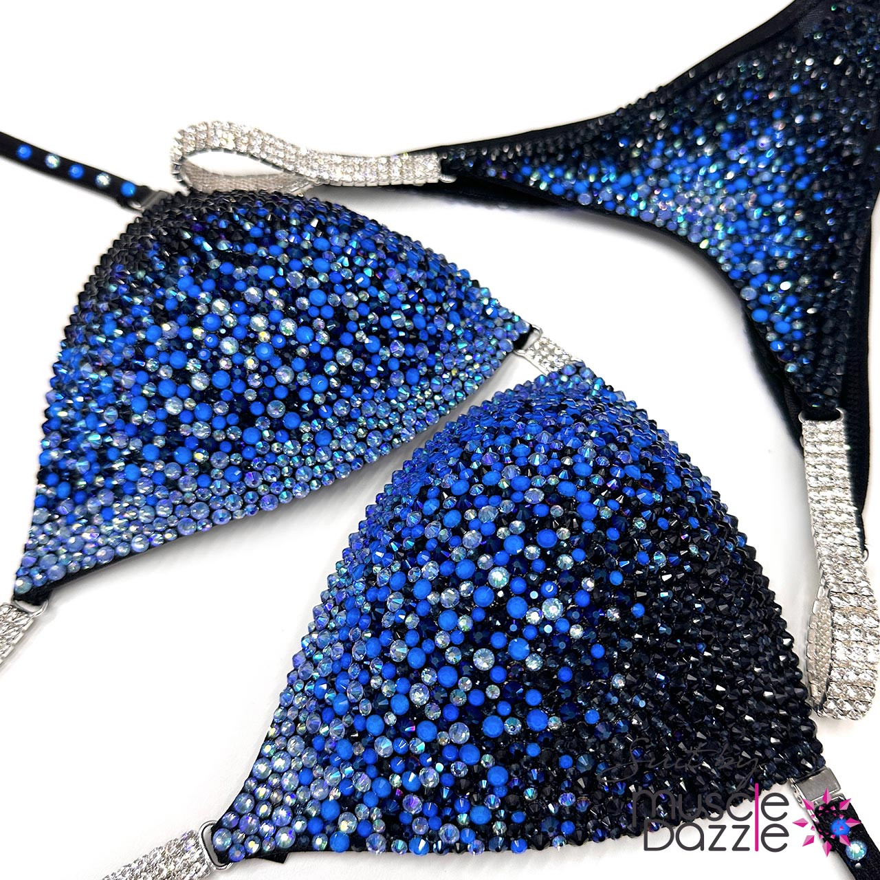 Light Sapphire Blue Competition Bikini