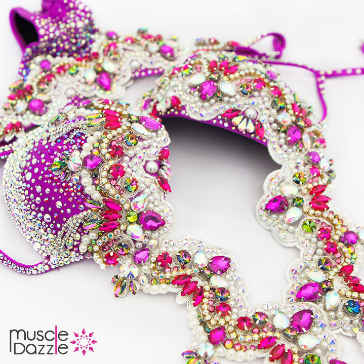 'Super Bling' Bikini Diva Competition Suit | WBFF Suits