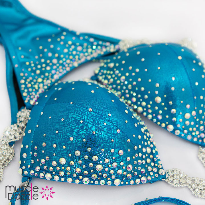 Aqua Blue Competition Bikini | Super Cute and Affordable