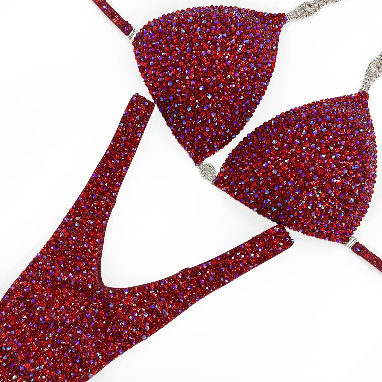 Muscle Dazzle's Crimson Red Figure Suit