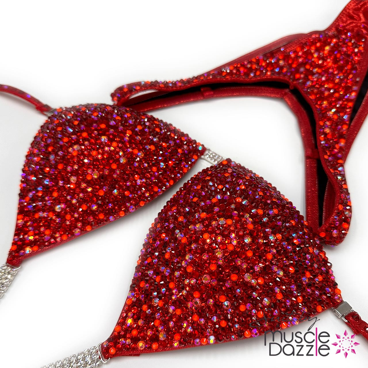 Deep Orange Figure Suit | Custom Made by Muscle Dazzle