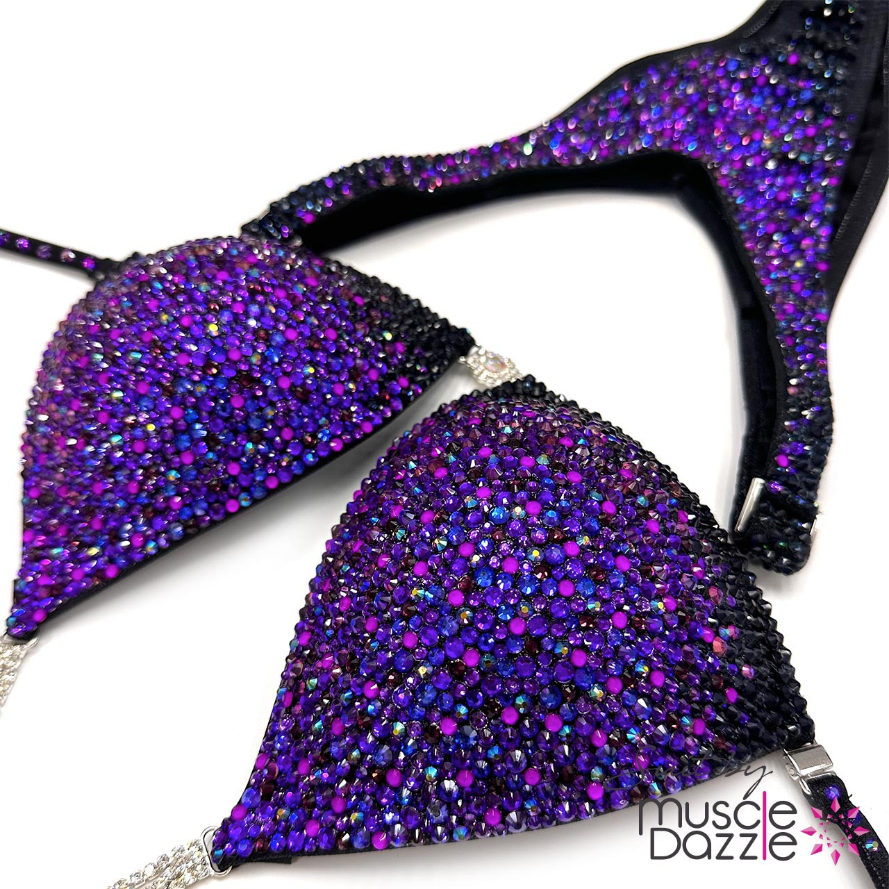 A Touch of Glamour: Purple Figure Competition Suit