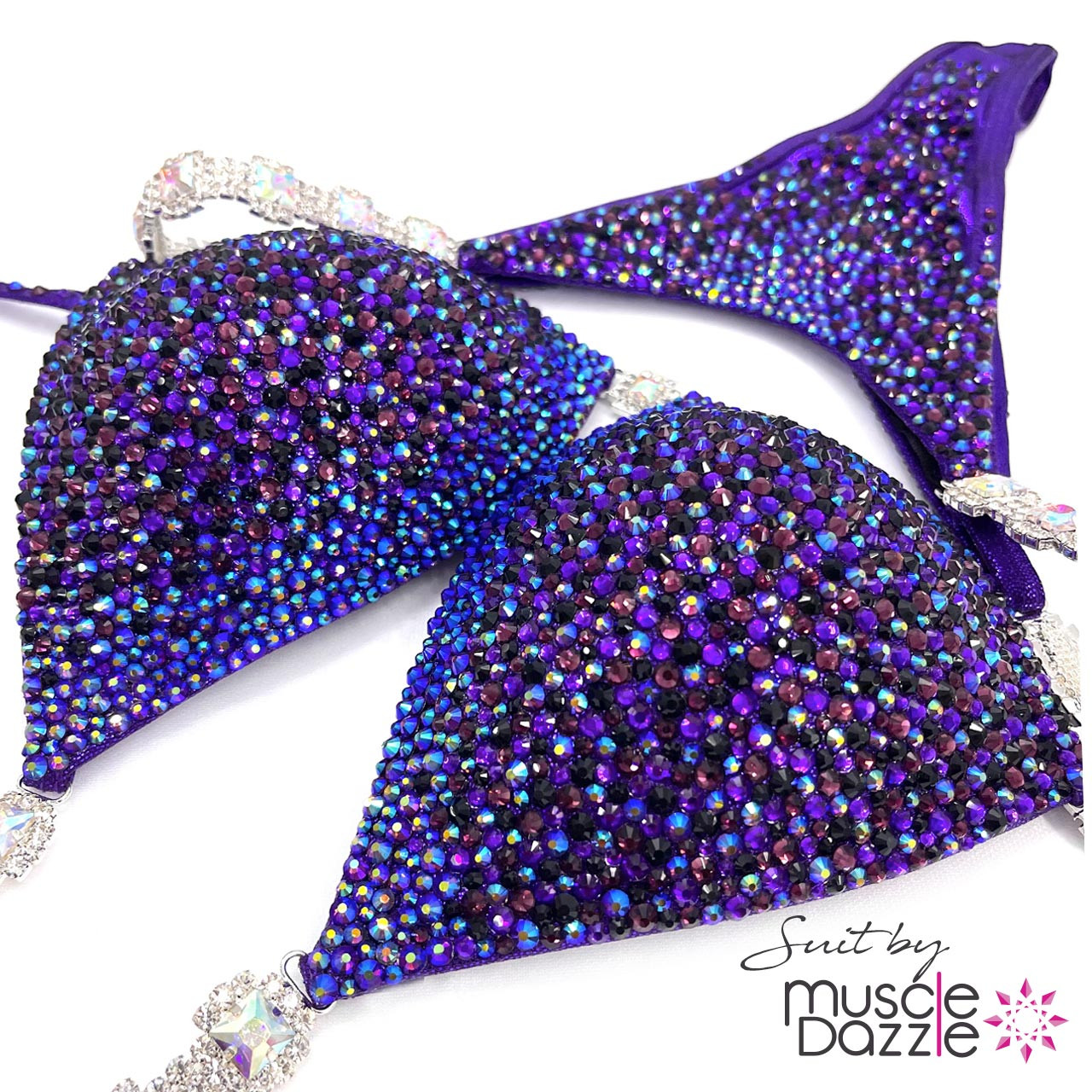 Enjoy Your Stage Time: Midnight Purple Competition Bikini