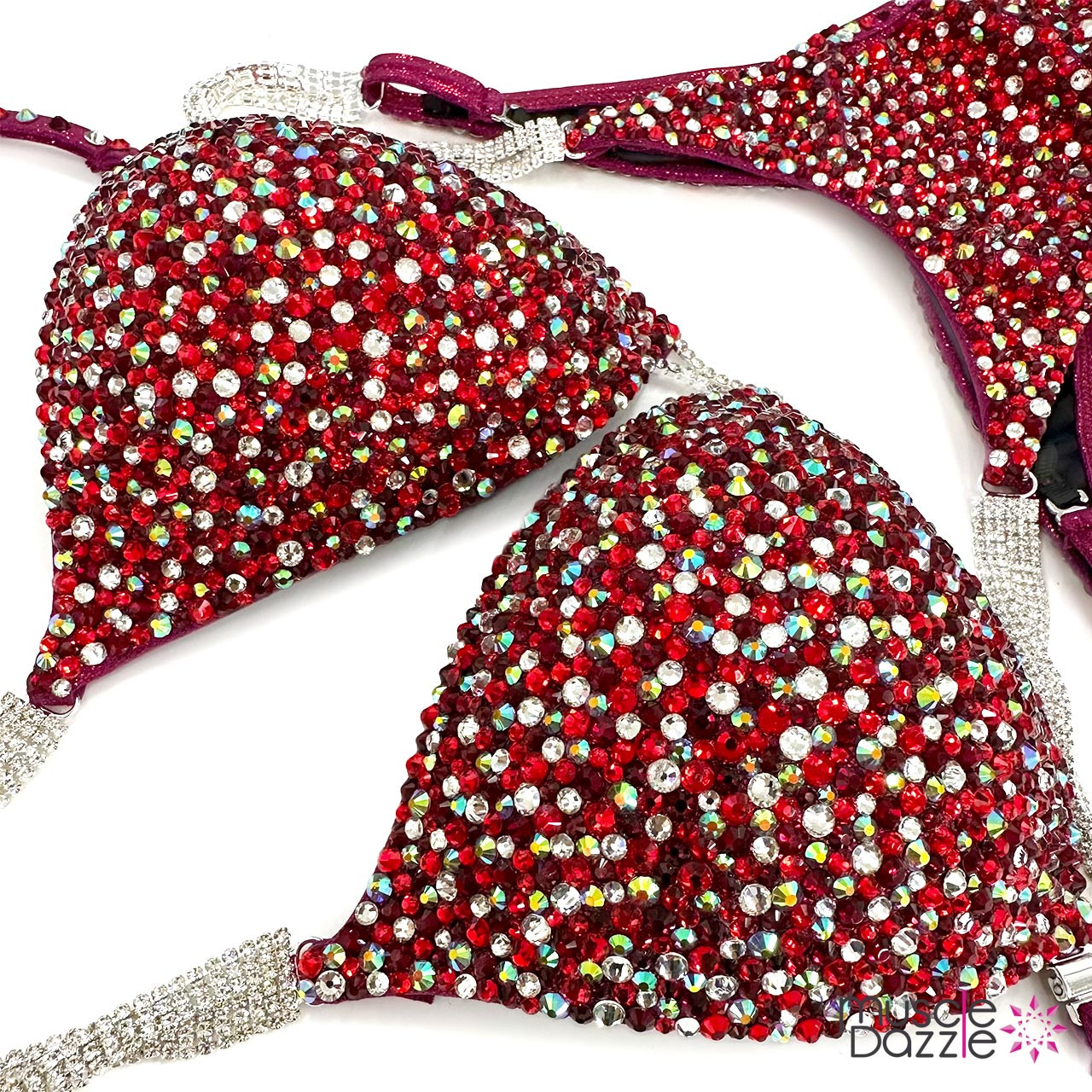 Ruby Red Wellness Suit | Stunning Suit by Muscle Dazzle