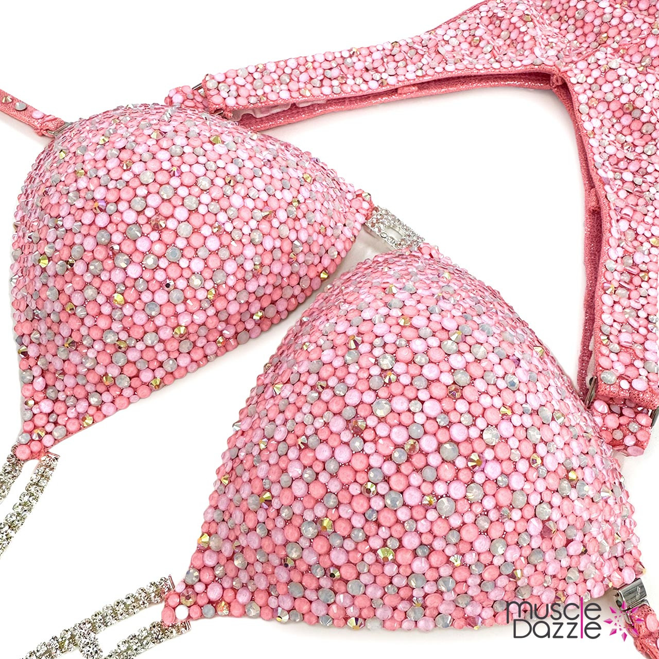 Pink Champagne Figure Competition Suit | Compete in Style