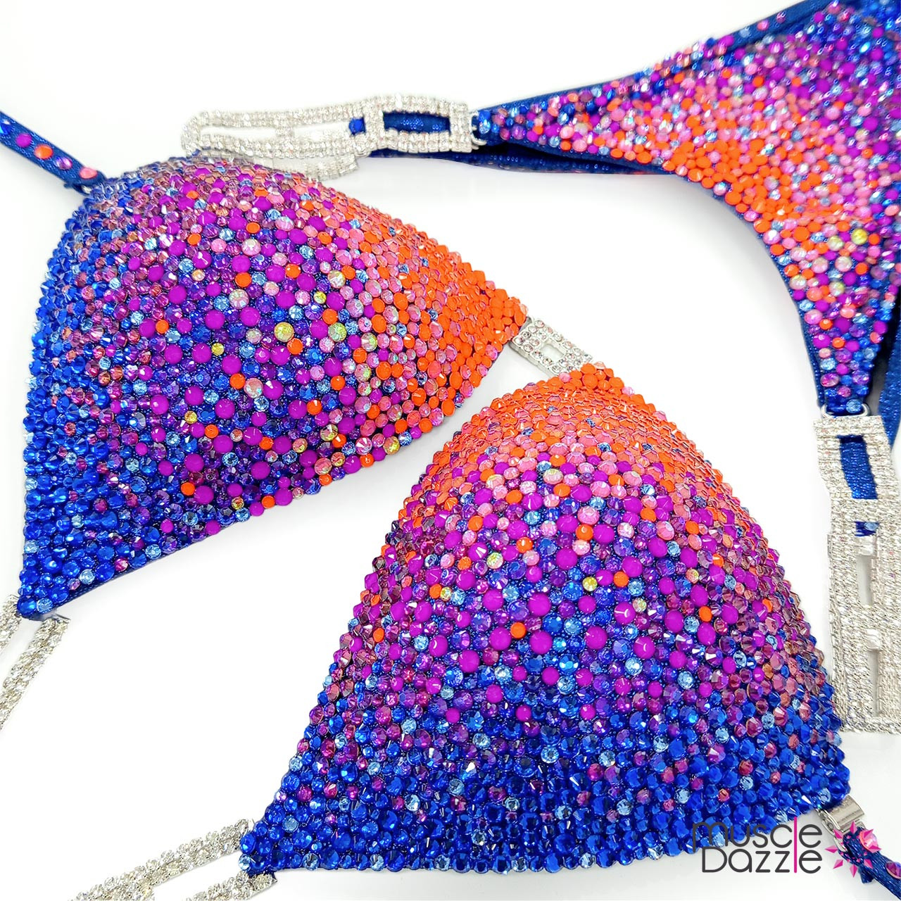 Dazzling Sapphire Inferno Wellness Suit | Muscle Dazzle