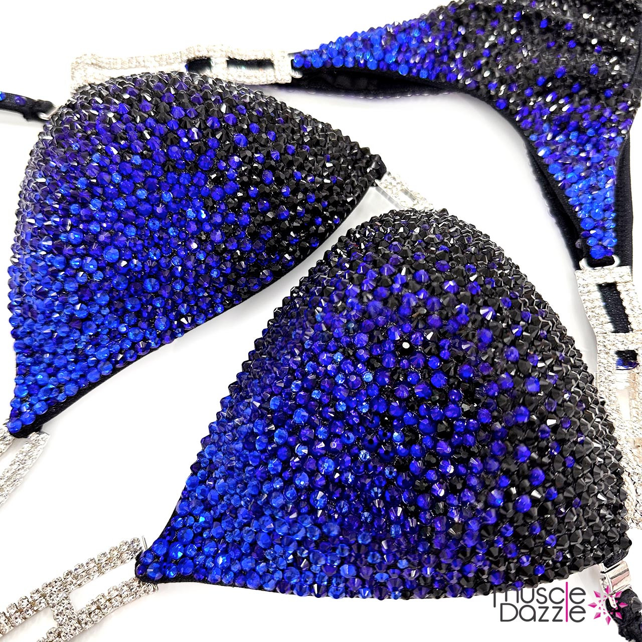 Night Sapphire Competition Bikini: Shine with Style