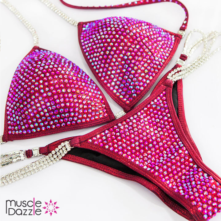 Deep Ruby Red Competition Bikini