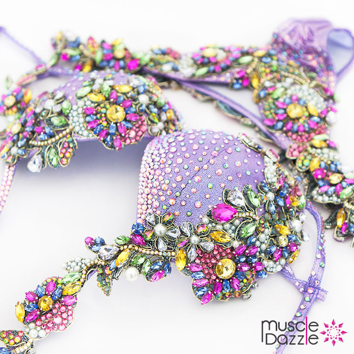 'Super Bling' Bikini Diva Competition Suit | WBFF Suits