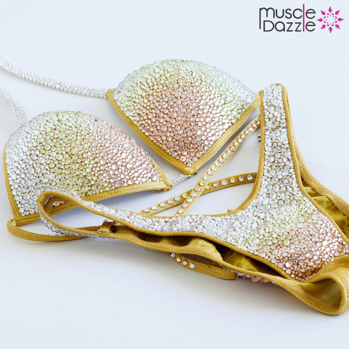 Gold Figure Competition Suit | Showstopper Design