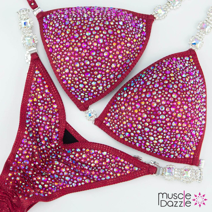 Sparkling Ruby Red Competition Bikini