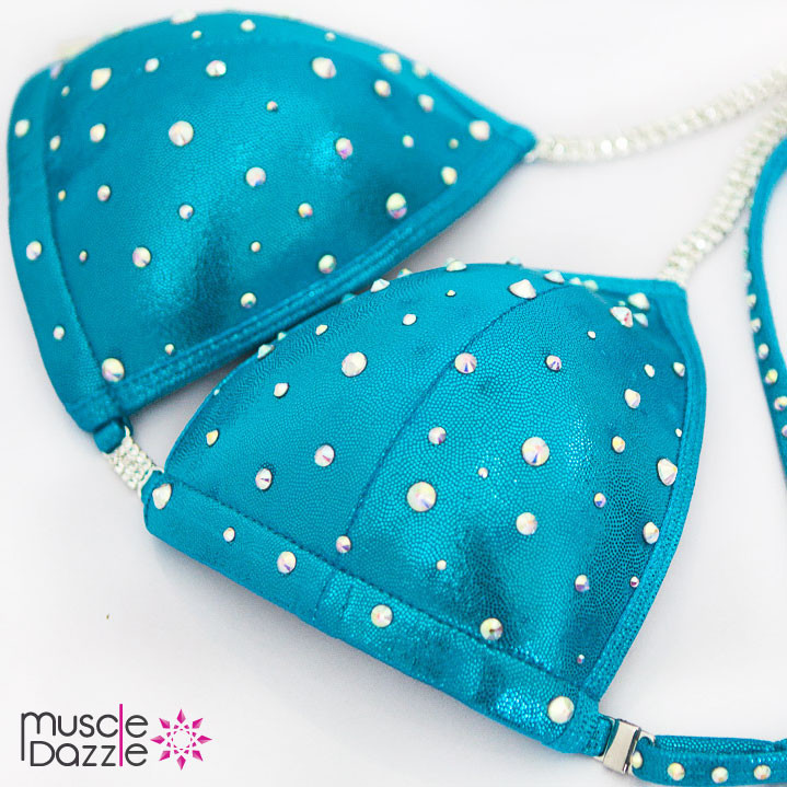 Affordable Blue Competition Bikini | Custom Made