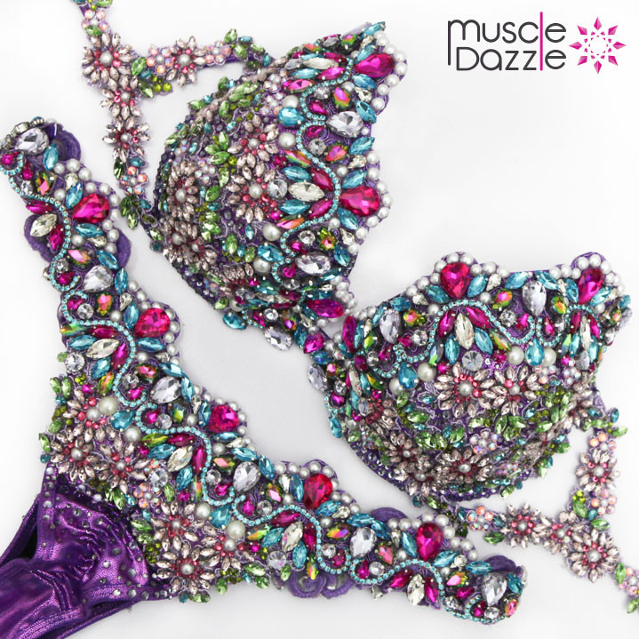 WBFF Bikini Diva Suit | "An Explosion of Color and Beauty"
