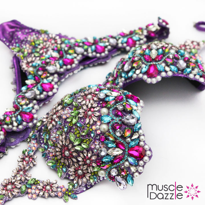 WBFF Bikini Diva Suit | "An Explosion of Color and Beauty"