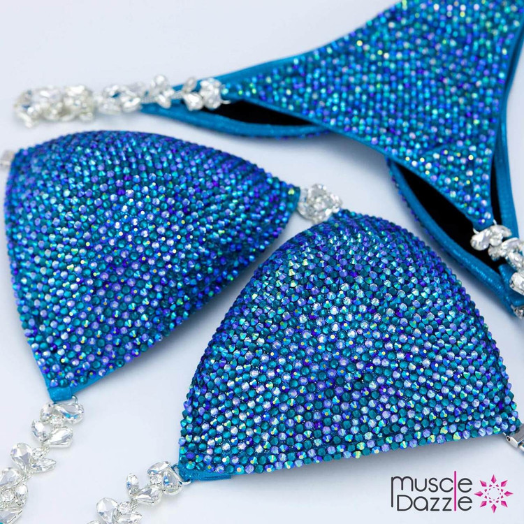 Sparkling Blue Competition Bikini