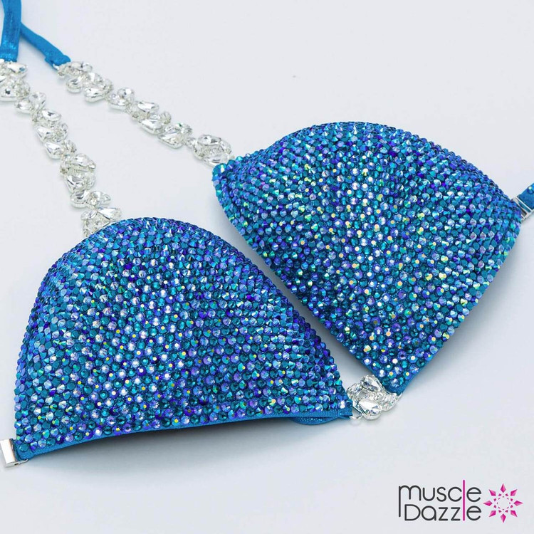 Sparkling Blue Competition Bikini