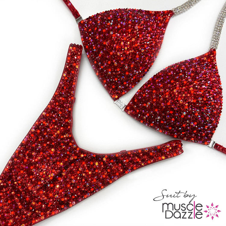 Deep Orange Figure Suit | Custom Made by Muscle Dazzle