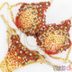 Golden WBFF Diva Fitness Bikini | Custom Made