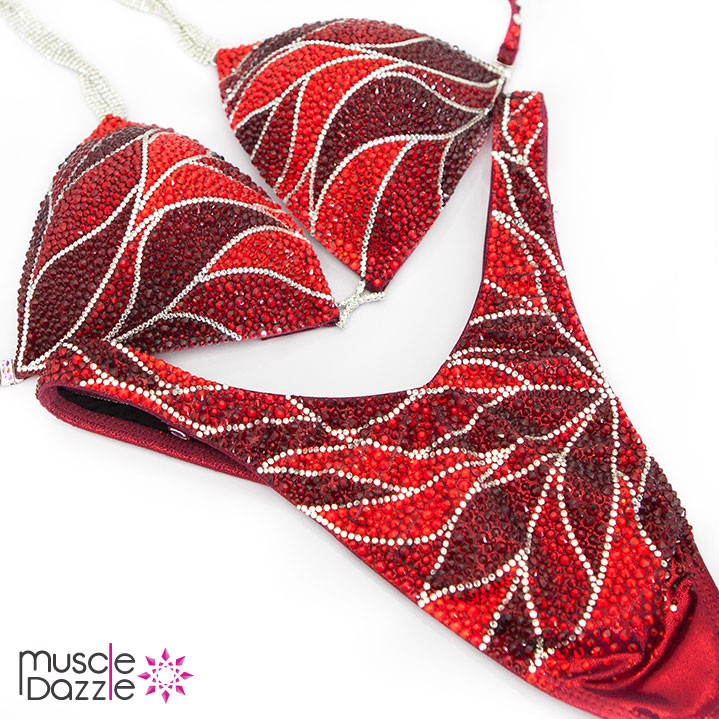 Ruby Red Figure Suit | A Design of Pure Class