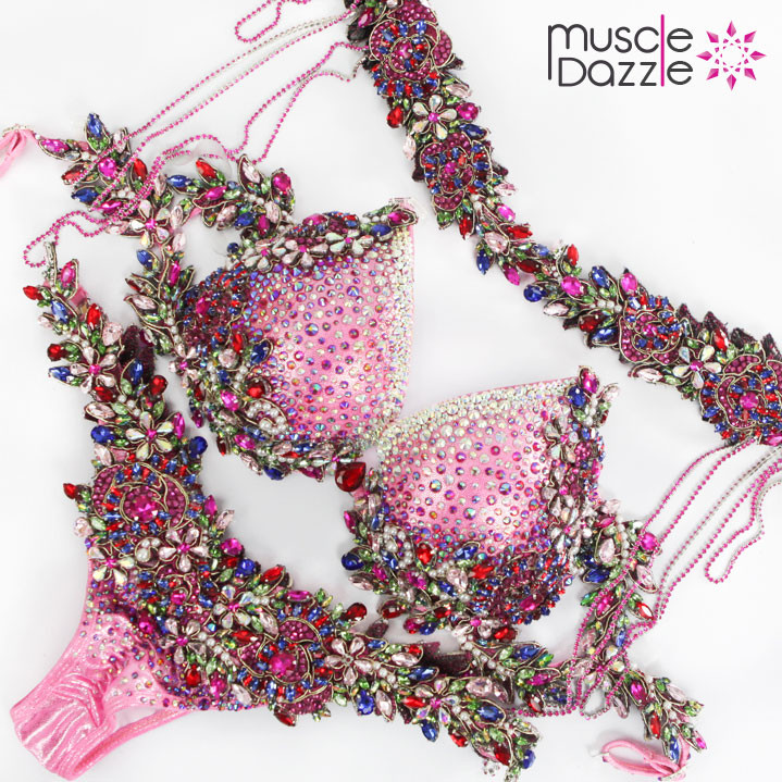 Pink WBFF Bikini Diva Suit | 'exquisite design'