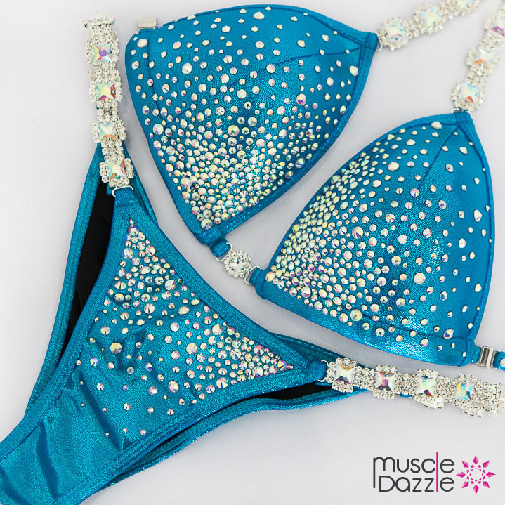 Affordable Blue Competition Bikini