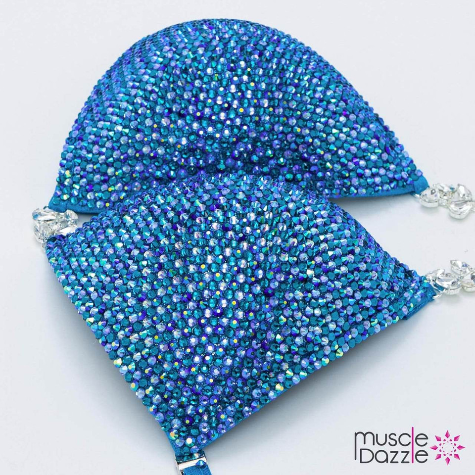 Sparkling Blue Competition Bikini