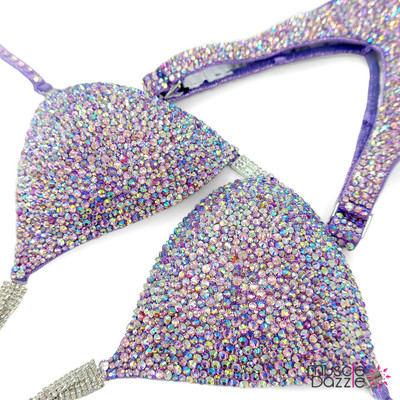 Embrace the Glam: Lavender Purple Figure Suit