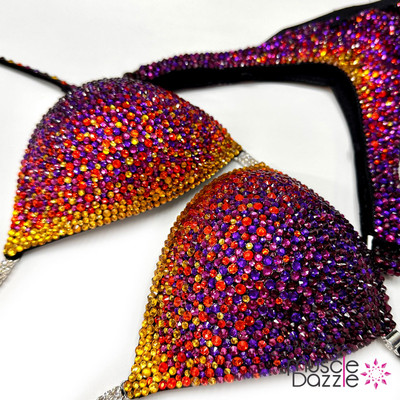 Ombre Figure Competition Suit | Unbelievable Color Combo