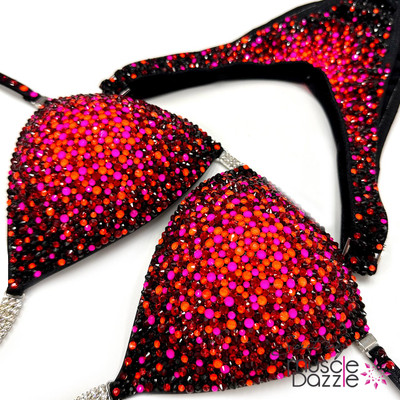 Ultimate Black And Red Figure Suit | Muscle Dazzle