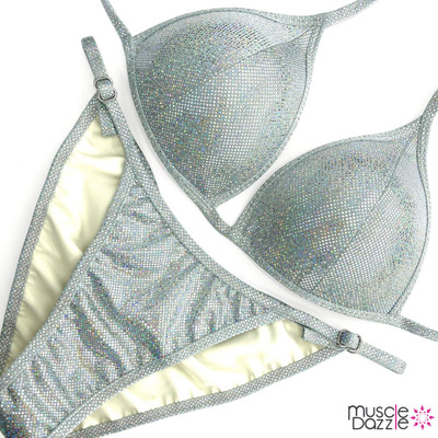 Custom NPC Fit Model Competition Bikini in Silver