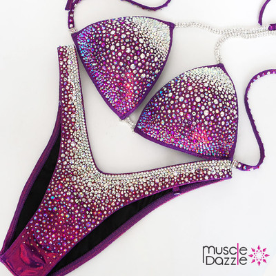 Mulberry Purple Figure Posing Suit