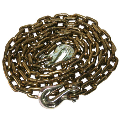 Winch Chain 10 Ft 5/16 Inch G70 W/Choker Hooks Bulldog Winch