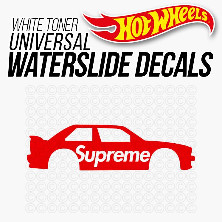SUPREME Universal Water Slide Decals - Mod My Ride