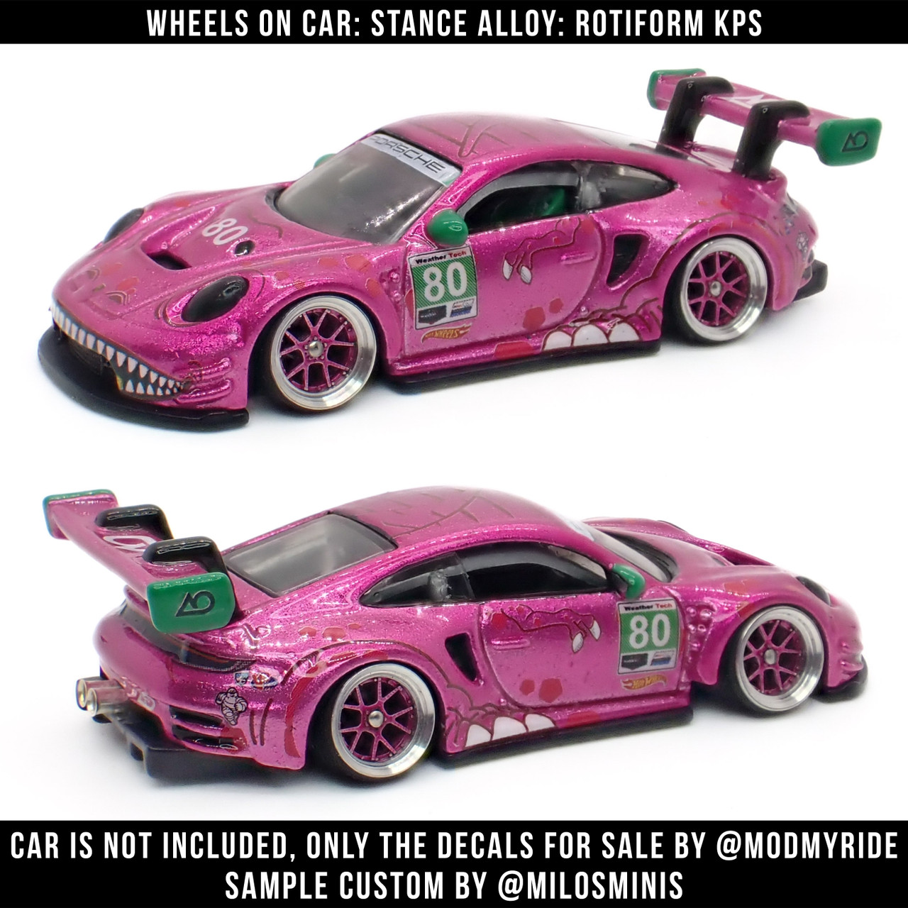 PORSCHE REXY / ROXY WaterSlide Decals - Mod My Ride
