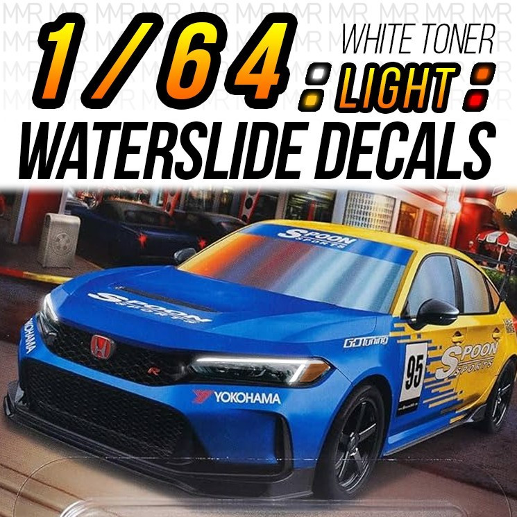 '24 HONDA CIVIC TYPE R FL5 Head Tail Light WaterSlide Decals - Mod My Ride