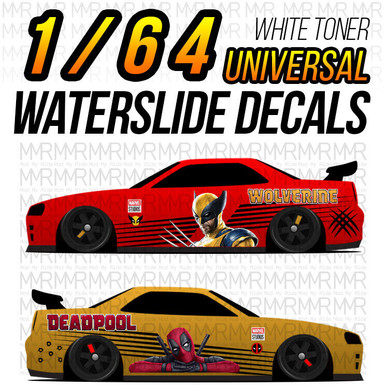 DEADPOOL WOLVERINE WaterSlide Decals - Mod My Ride