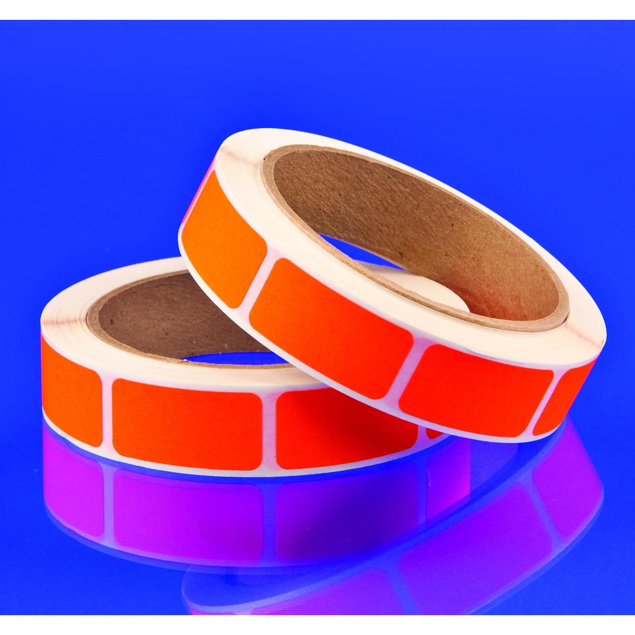 Blank Orange Labels 1000ct