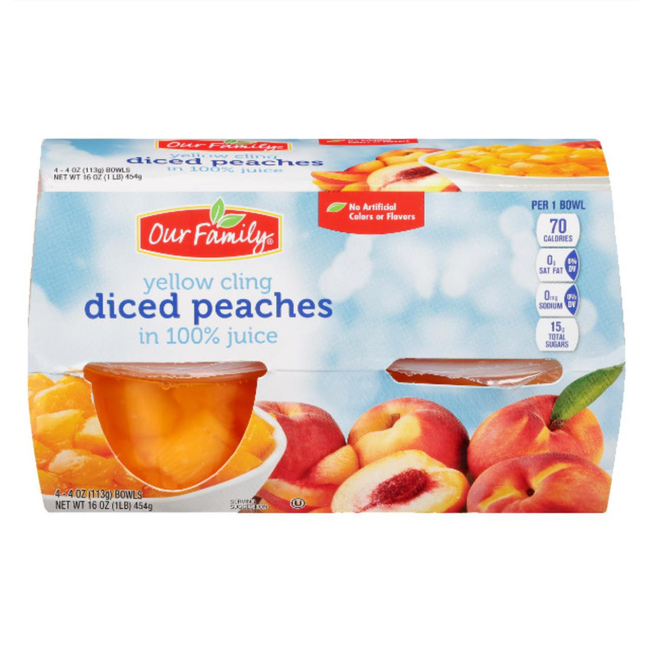 Diced Peaches